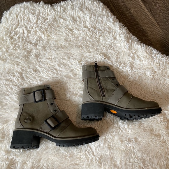 Timberland | Shoes | Timberland Nwot Kori Park Moto Booties Buckle Heel ...